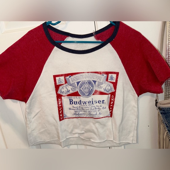 Budweiser | Tops | Budweiser Crop Top | Poshmark